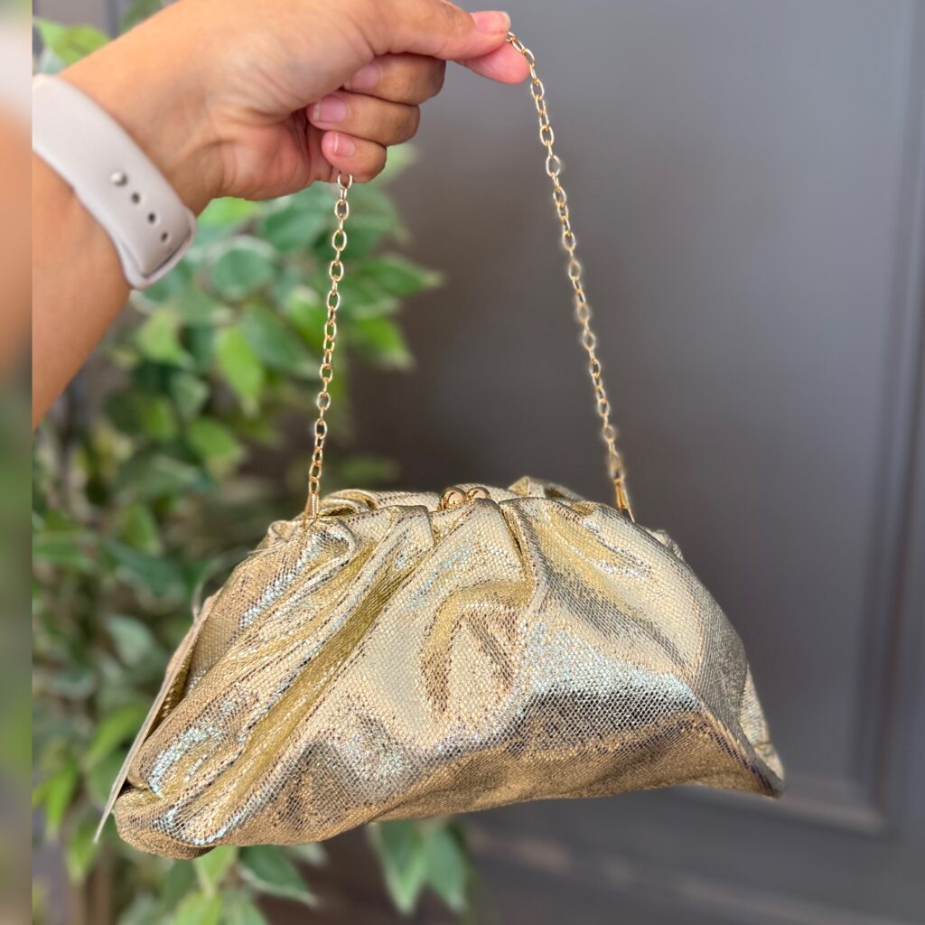 Cartera Sobre De Fiesta EJ603 Brillo Dorado - Whatsapp 809-638-7763 ...